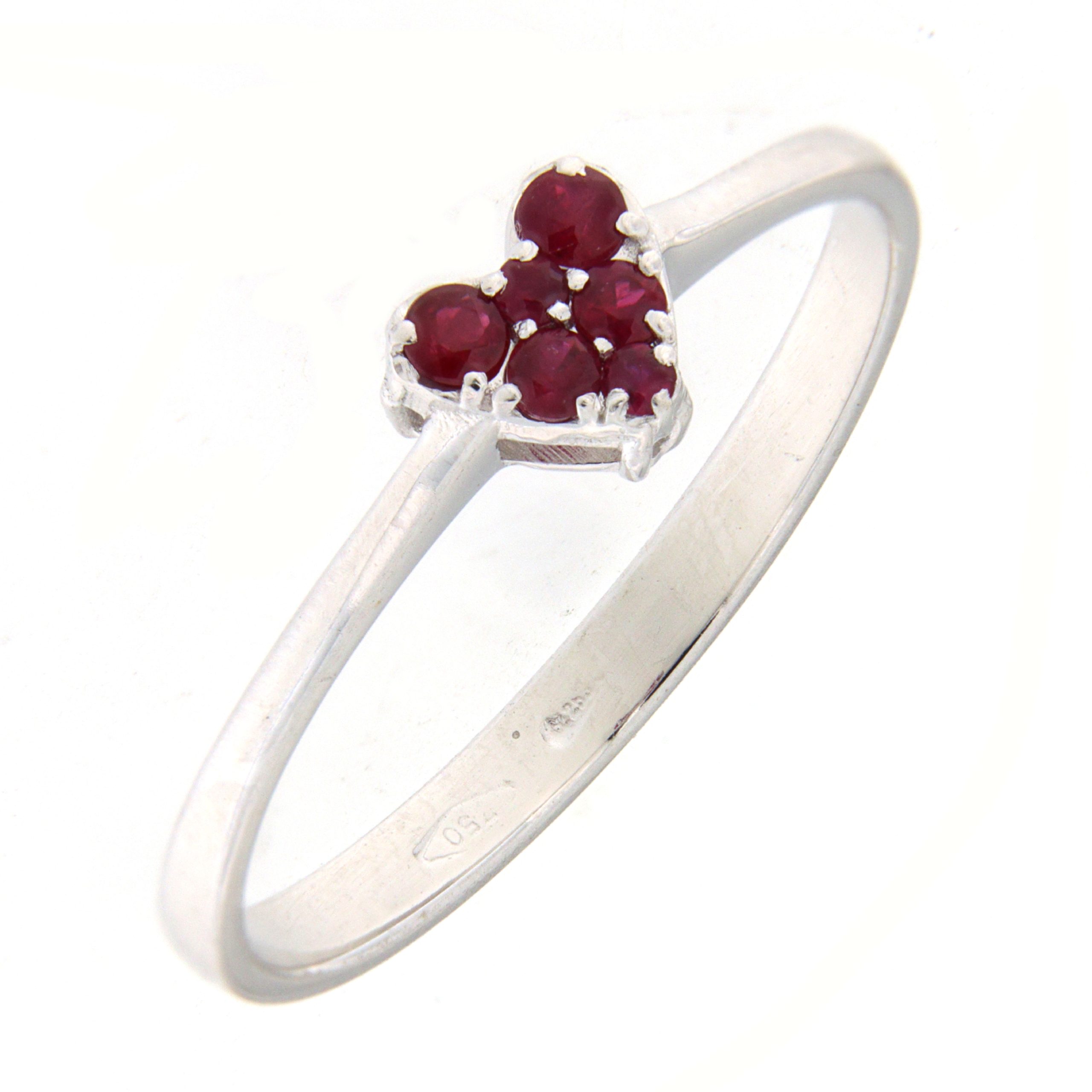 Anello Love Collection con rubini 014ct oro bianco – Fabrizio Vollaro ...